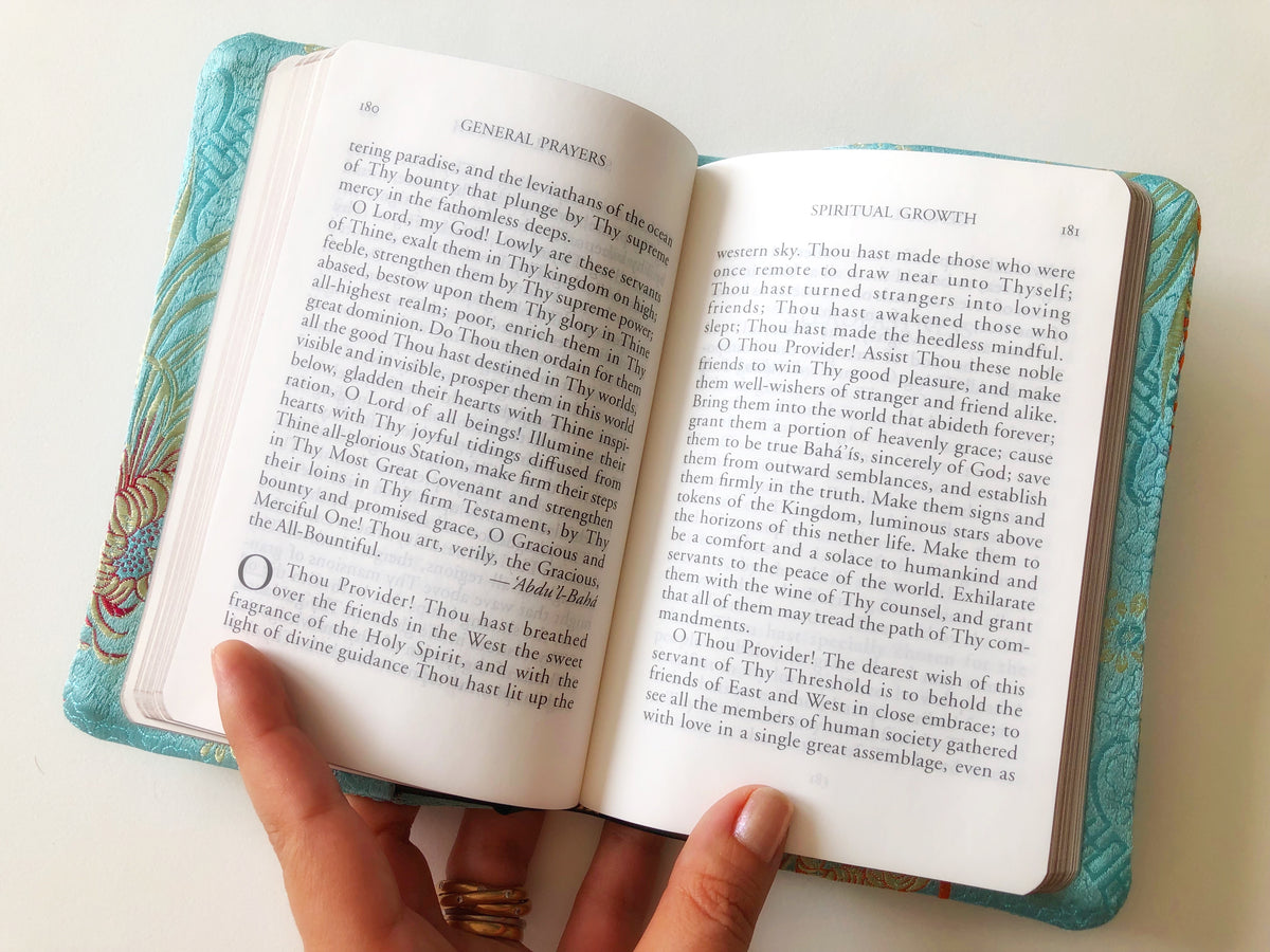 Sky Blue Chysanthemum Silk Prayer Book Cover – ElikaCreations